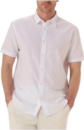 Selected Wei&szlig;es Casual Kurzarmhemd - - Shirts - Herren - Wei&szlig; - M