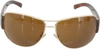Prada Lunettes de soleil vintage doccasion - Femme - Pre-owned - Brun - Taille: ONE Size