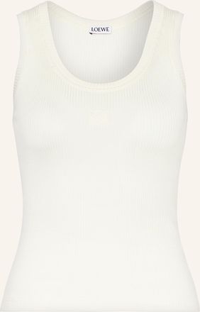 Loewe Seiden-Tanktop Anagram weiss