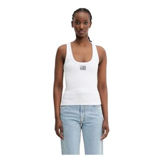 Ksubi Stacked Origin Ribbed Tank - Femme - Tops - Blanc - Taille: 42 FR