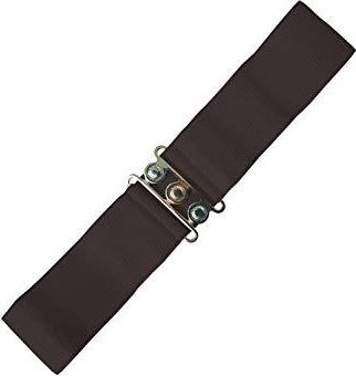 Banned Ceinture Large de Rétro Vintage Élastiquée - Brun (Large)