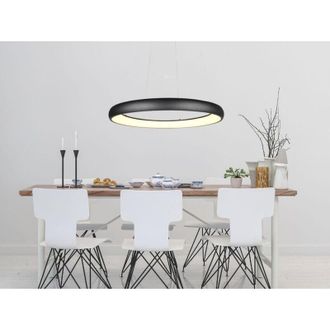 Trio Leuchten Led Pendelleuchte cardona gro&szlig; Schwarz, dimmbar & 3 Lichtfarben, &oslash; 75cm