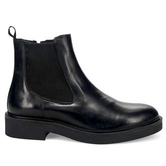 Sangiorgio Bottines Femme Beatles Noir en Cuir Noir - D605 NOIR - Taille 37, Noir, 41 EU