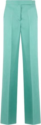 Max Mara Femme, Pantalons, Bleu, Taille: 42 FR Pantalons