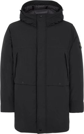 Stone Island Homme, Manteaux, Noir, Taille: L Micro Twill Down Parka