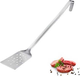 Westmark Turner Pro - spatule en acier inoxydable avec trous et crochet de suspension - parfaite pour les po&ecirc;les, les barbecues et les cuisines professionnelle