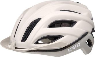 KED Cycling Champion Visor Fahrradhelm/E-Bike/Mountainbike/Trekkinghelm, ash Light matt, M 52-57cm