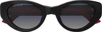 Gucci Cat-Eye Sonnenbrille - - Accessories - unisex - Schwarzk - 52 MM