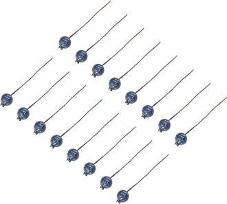 Valiclud 50 St&uuml;ck K&uuml;nstliche Beeren Blau 12mm Pu Material Weihnachtsdekoration Selbstgemacht Zubeh&ouml;r F&uuml;r Wohnkultur Und Festtagsfeiern