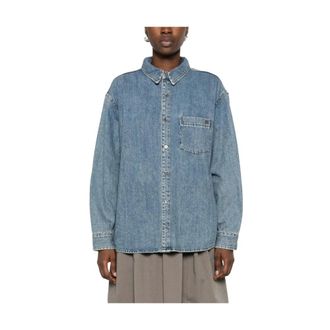 Low Classic Denim Hemdjacke - - Blouses & Shirts - Damen - Blau - M