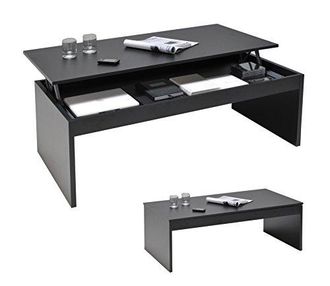 Weber Industries Darwin 026316 Couchtisch, 120 x 42,5 x 60 cm, Schwarz