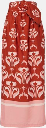 Adriana Degreas Bedruckter Maxirock aus Baumwolle