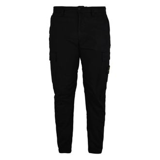 Stone Island Compass-Badge Tapered Cargo Hosen - - Trousers - Herren - Schwarzk - W31