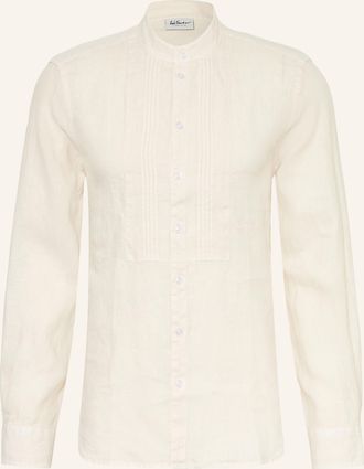 Luis Trenker Leinenhemd Lubarnay Regular Fit Mit Stehkragen beige