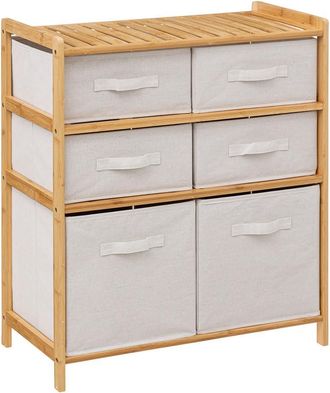 Generic Eazy Living Korbschrank, 6 K&ouml;rbe, Burgund