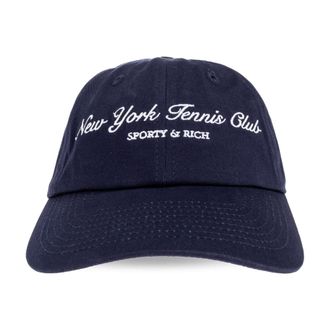 Sporty & Rich unisex, Accessoires, Bleu, Taille: ONE Size Casquette de baseball de la collection Tenis Club