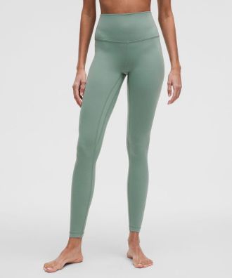 lululemon Align Leggings mit hohem Bund f&uuml;r Frauen - 71 cm - Gr&ouml;&szlig;e 12 in Crater Blue