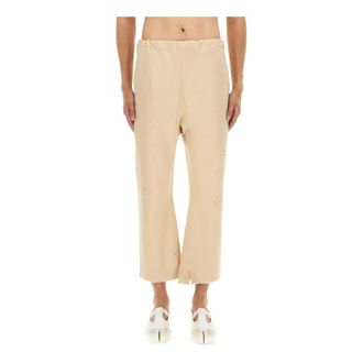Maison Margiela Baumwoll-C Cropped-Hose - - Trousers - Herren - Beige - XS