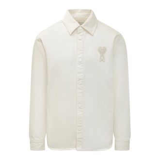 Ami Homme, Vestes, Beige, Taille: S De Coeur Overshirt