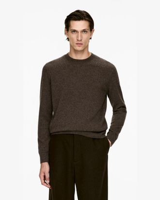 Arket Rundhalspullover Aus Reinem Kaschmir -Braun