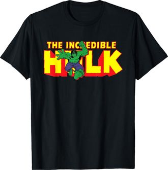 MARVEL The Incredible Hulk Retro Comic Logo T-Shirt