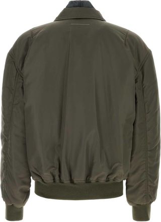 Maison Margiela Nylon Bomber Jacket - Green
