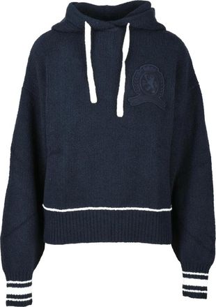 Tommy Hilfiger Femme, Sweatshirts et sweats &agrave; capuche, Bleu, Taille: 36 FR Felpa
