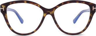 Tom Ford Eyewear lunettes de vue à monture oversize - Marron