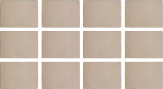 ASA Selection 7801420 Lederoptik Tischset, 46 x 33 cm, Polychlorid, stone (12er Pack)