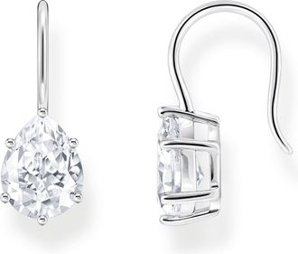 Thomas Sabo Thomas Sabo Ohrhänger mit weißem Zirkonia-Tropfen 925 Sterlingsilber H2290-051-14