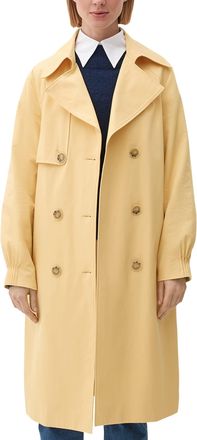 s.Oliver Black Label Damen Trenchcoat, Gelb, 38 EU