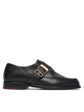 Tommy Hilfiger Halbschuhe Th Buckle Moc Toe Loafers FW0FW09536 Schwarz