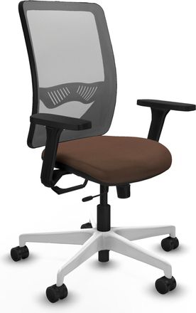 Piqueras y Crespo Stuhl f&uuml;r die Arbeit zu Hause Zulema mit 3D-Armen, h&ouml;henverstellbare Lendenwirbelst&uuml;tze, ausgestattet mit Syncro/Traslack und Schneidschaum, mit Rolle