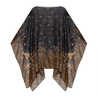 Etro Seidenponcho - - Jackets - Damen - Mehrfarbig - ONE SIZE