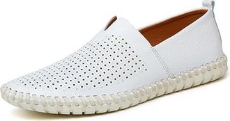 Generic Mocassins for Hommes, d&eacute;tails de Couture en Peau de Vache, Bout Rond, antid&eacute;rapants, Confortables, Flexibles, Talon Plat, Bal de Promo, Marche, &agrave; Enfi