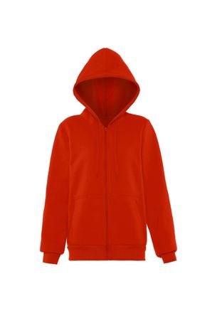 Mymo Mymo Athlsr Womens Damen Stylischer Kapuzenpullover mit Rei&szlig;verschluss Polyester ROT Gr&ouml;&szlig;e L Hooded Sweatshirt, red, 42