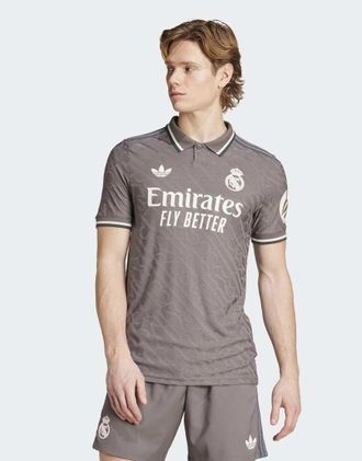 adidas Third Real Madrid 24/25 - Maillot - Anthracite/anthracite-Gris