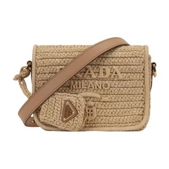 Prada Borsa a tracolla Bottone magnetico - - Bags - Damen - Beige - ONE SIZE