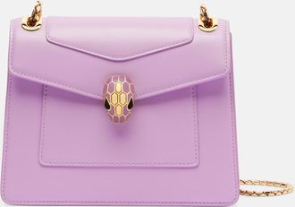 Bulgari Schultertasche Serpenti Forever Small aus Leder