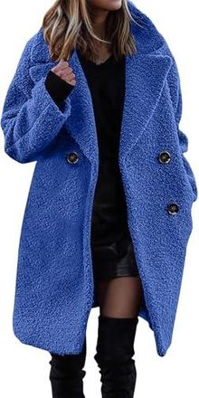 Generic Gilet Oversize Manteau en Fausse Fourrure Manteau Col Officier Veste Suedine Femme Trench Impermeable Noir Doudoune Longue Noir Veste en Jean Gris Ves