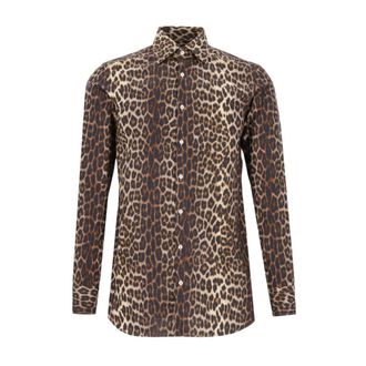 Gabriele Pasini Klassisches Hemd mit Animal-Print - - Shirts - Herren - Mehrfarbig - 3XL