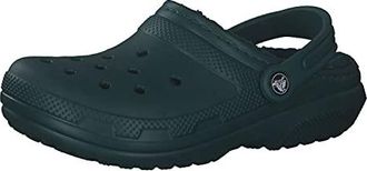 Crocs Unisexe Adulte Classic Lined Clog Sabots, Evergreen, 33/34 EU