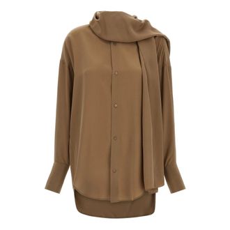 Darkpark Darkpark, Femme, Blouses et Chemises, Brun, Taille: 36 FR Georgia Shirt