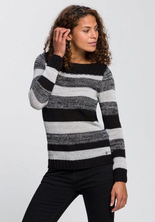 AJC Strickpullover mit U-Boot Ausschnitt und tollem Streifendesign