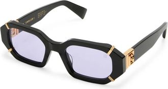 Balmain Lunettes de soleil Emblem I - Femme - Accessoires - Noir - Taille: 52 MM