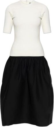 Toteme Twinflower Tee Dress - Femme - Robes - Noir - Taille: 34 FR