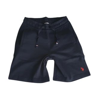 U.S.Polo Association Blaue Baumwoll-Terry-Hose 100% - - Shorts - Herren - Blau - L