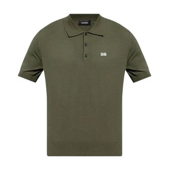 Dsquared2 Homme, Tops, Vert, Taille: S Knitted Polo