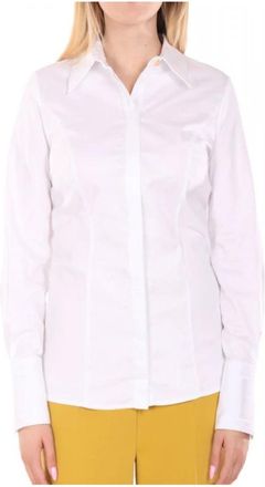 Elisabetta Franchi Femme, Blouses et Chemises, Blanc, Taille: 44 FR Shirt
