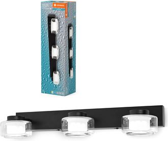 Ledvance ORBIS Flame Wand- und Deckenleuchte mit LED, schwarz, 16.5W, 1050lm, 3000/4000K, Farbtemperatur via Wandschalter einstellbar (kaltweiß/warmweiß), IP44